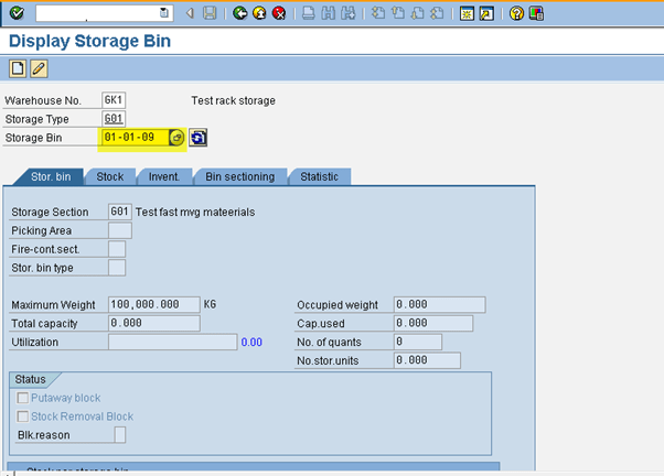 Storage Bin in SAP WM | GANESH SAP SCM