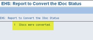 Conversion of IDoc Status | GANESH SAP SCM