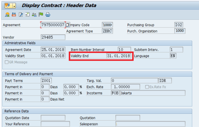 How to stop the Purchase Order creation from expired Contract in SAP MM ...
