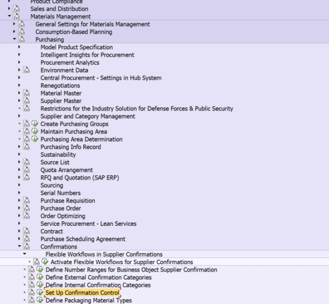 Configuration to link the Delivery types with Purchase Orders and Sales ...